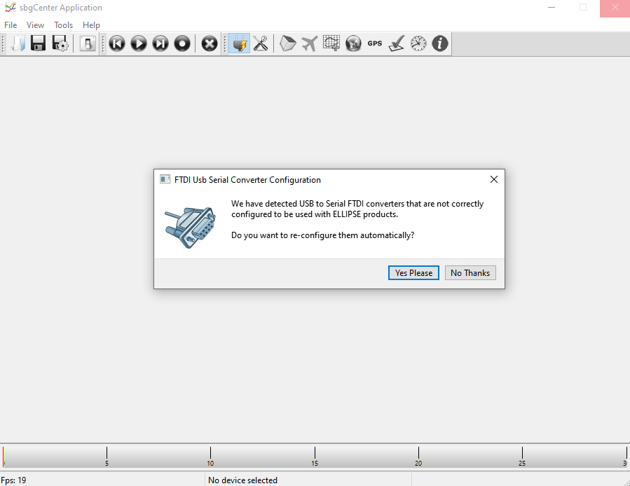 First connection to Ellipse Micro