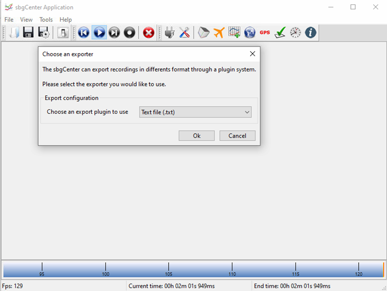 Export ASCII data from a log